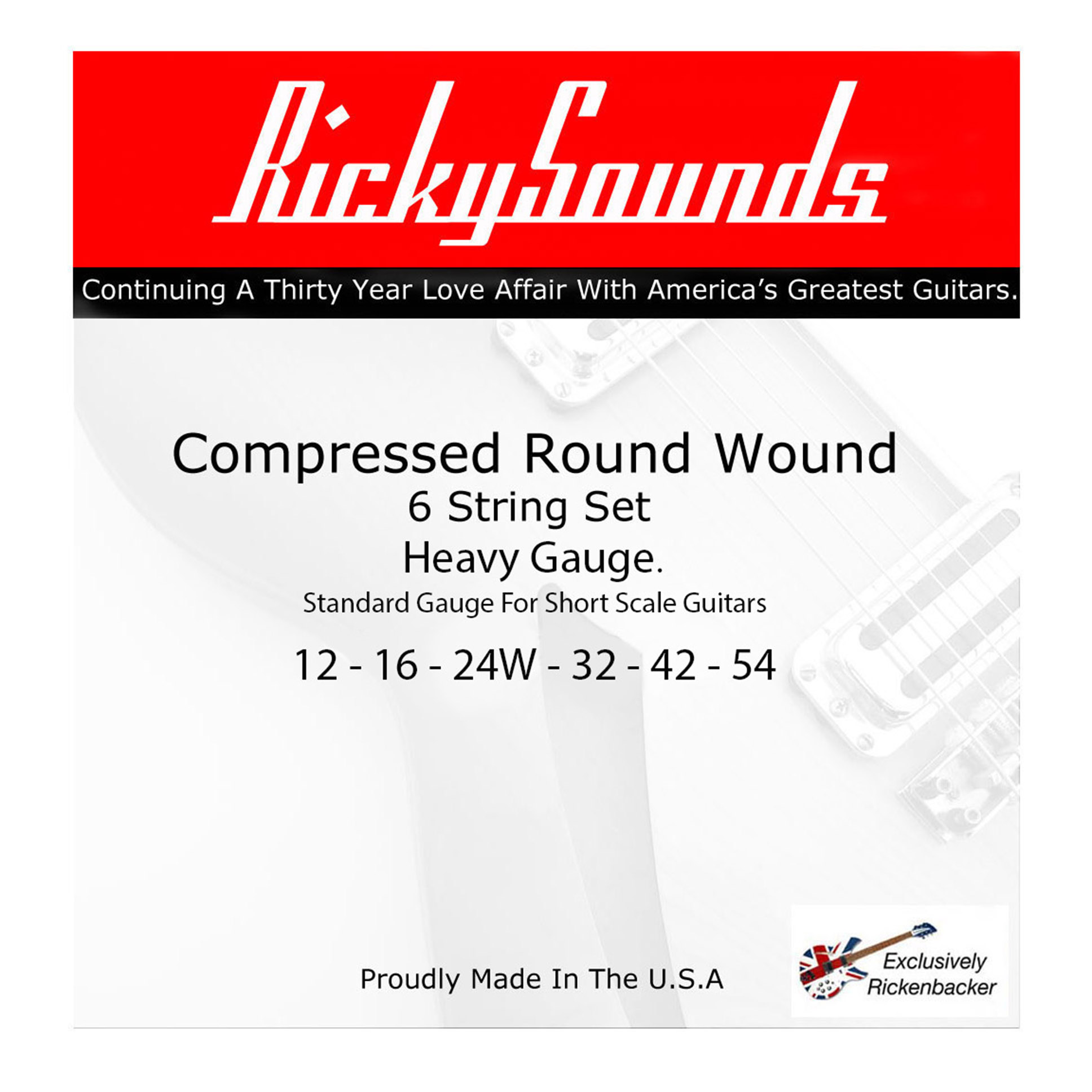 Rickysounds 12-54 String Set. Twin Pack - For Everything Rickenbacker